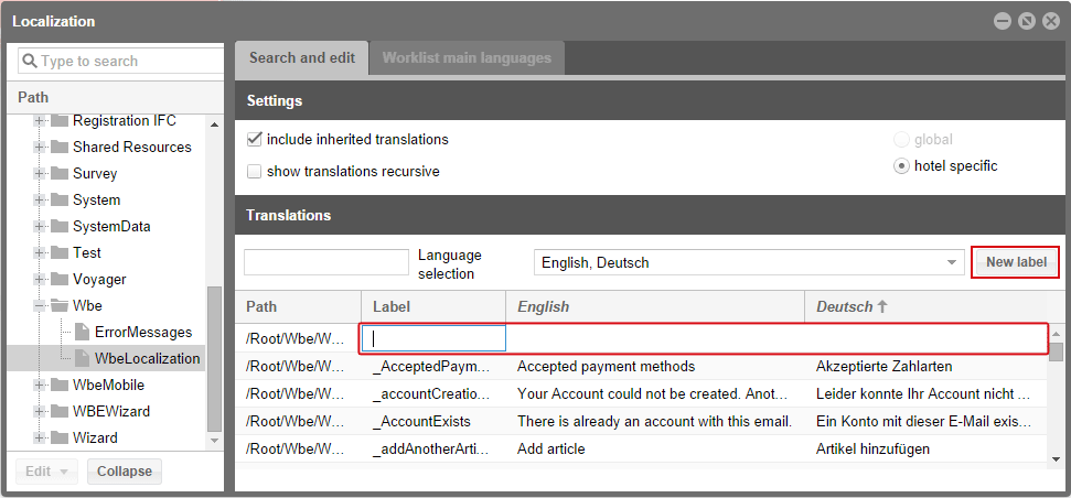 Adding your own texts