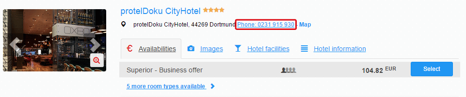 Hotel information 5